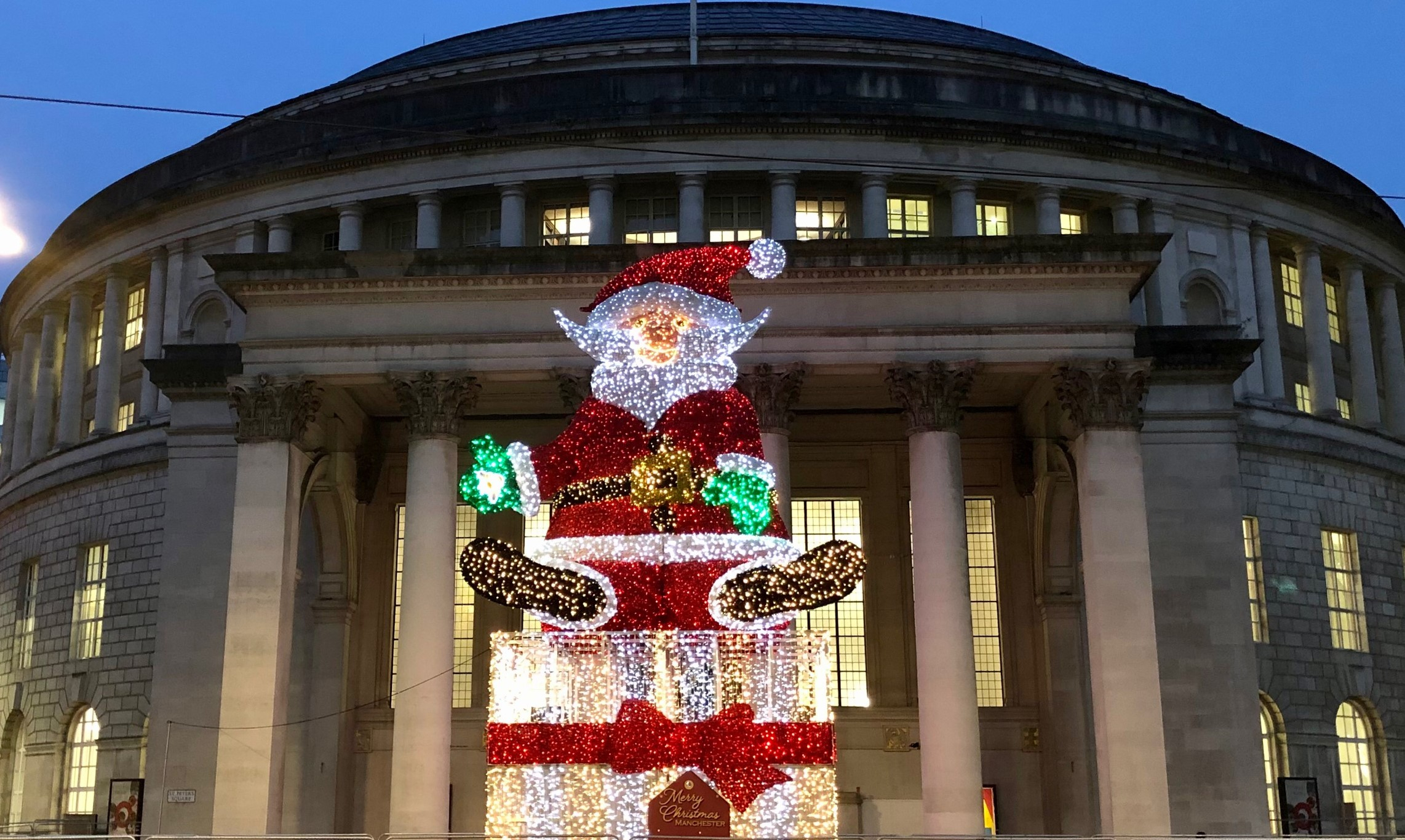 Giant Santa lit edit – Manchester Libraries Blog